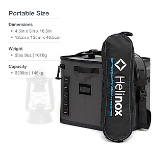 Helinox Chair One XL Lightweight, Portable, Collapsible Camping Chair, Black