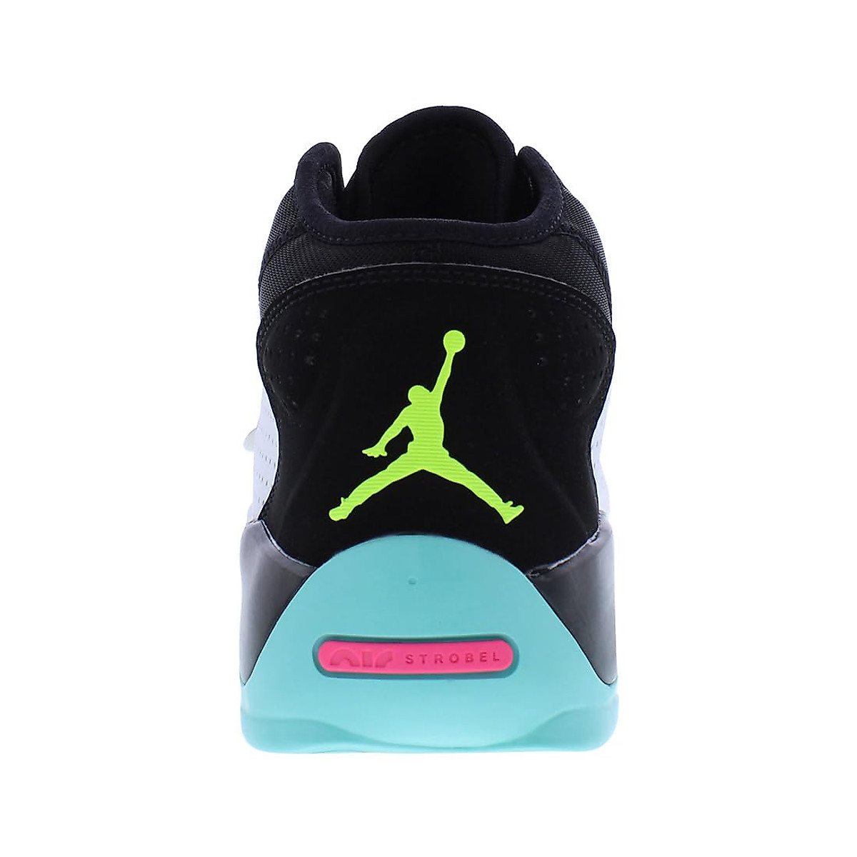 Jordan Zion 2 Men's Basketball Shoes, White/Volt-Black-Dynamic Turquoise, 9.5 M US