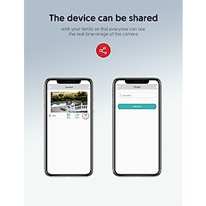 ZJX 24/7 Recording Floodlight Camera Plus, 2500 Lumens Outdoor Security Cam with IP65 Weatherproof, Motion Detection and Motion-Activated (Black)