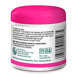 Bronner Bros BB Pine Tar Super Gro Conditioning Temple & Scalp Treatment for Dandruff - Soothes Dry, Itchy Scalp, Moisturizer & Deep Conditioner - With Pine Tar, Salicylic Acid & Lanolin - 6 oz