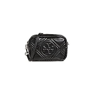 Tory Burch Women's Perry Bombe Puffy Mini Bag, Black, One Size