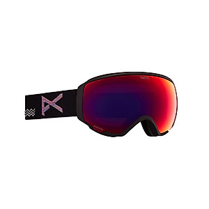 Anon Women's WM1 Goggles with Spare Lens, Waves / Perceive Sunny Red