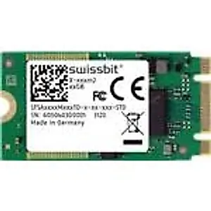 Swissbit SFSA010GM1AO1TO-C-5S-11P-STD, Solid State Drives - SSD Industrial M.2 SATA SSD, X-86m2 (2242), 10 GB, 3D PSLC Flash, 0 C to +70 C