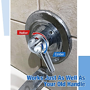 Enhon Lever Handle Replacement for 10424, Single Lever Handle Kit Compatible with Delta Series 1700 Monitor Tub and Shower Faucets, 5 in H X 2 in W Faucet Handle, Chrome