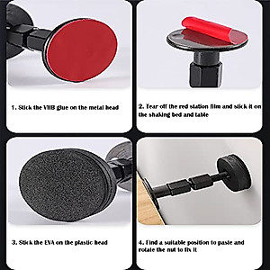 DZS ELEC Bed Frame Anti-Shake Tool 2PCS 30-40 mm /1.18-1.57 inch Blcak Metal Adjustable Headboard Cushion Stoppers, Behind Bed Frame Protector