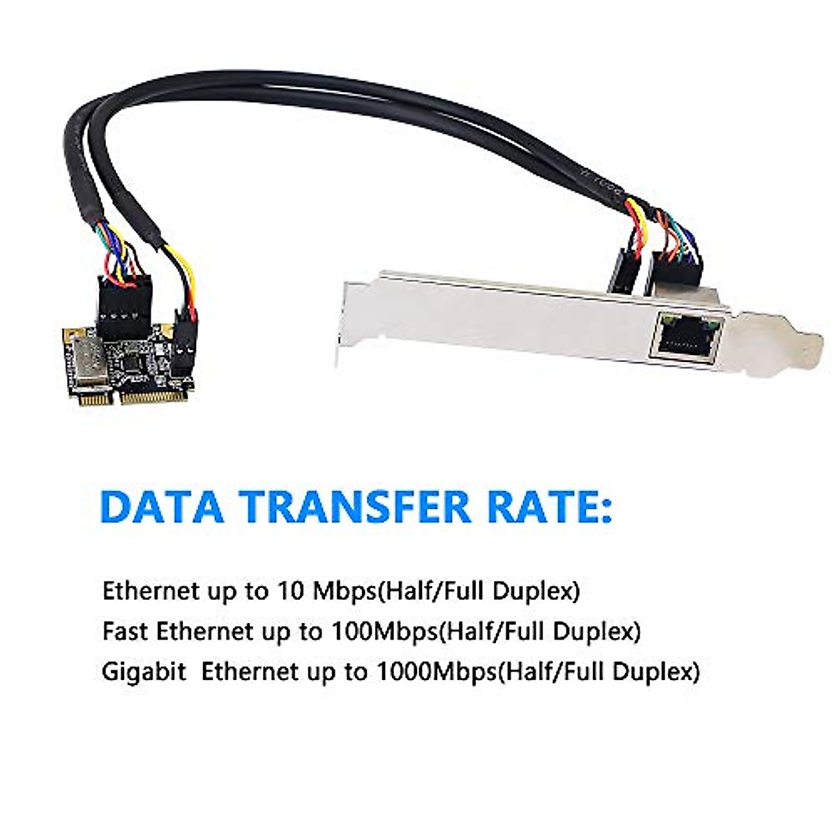 SinLoon Mini PCI-E Gigabit Ethernet Card PCI-Express Network Card 10/100/1000Mbps Drive-Free RJ45 LAN NIC Card for Desktop PC