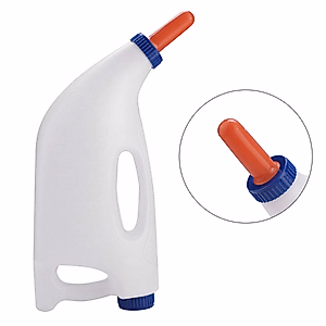 4L Calf Nursing Feeding Bottle, Lamb Milk Bottle Calf Goat Milk Feeder Bottle with Handle Livestock Supplies
