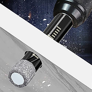 10 Packs Dry Diamond Drill Bits Set 1/4" 6mm Vacuum Brazed Diamond Hole Saws for Granite Tile Ceramic Marble Stone Glass and More Hard Materials (not for Wood), Round Shank with Storage Case