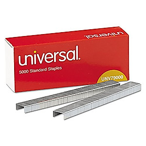 UNIVERSAL Office Products 79000VP Standard Chisel Point 210 Strip Count Staples, 5,000/Box, 5 Boxes per Pack