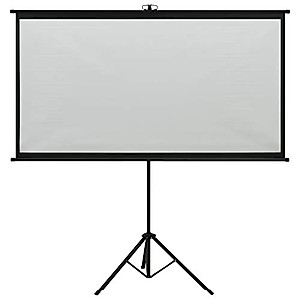 Tidyard Projection Screen with Tripod Stand 108 Inch Indoor Outdoor 16:9 Portable 160 Degree Projector Screen for Classroom, Home Theatre Movies, Public Display