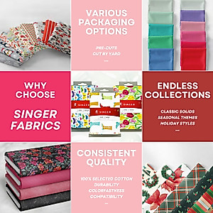 Singer Fabric, 100% Cotton, Ceramic Solid, Cut by The Yard