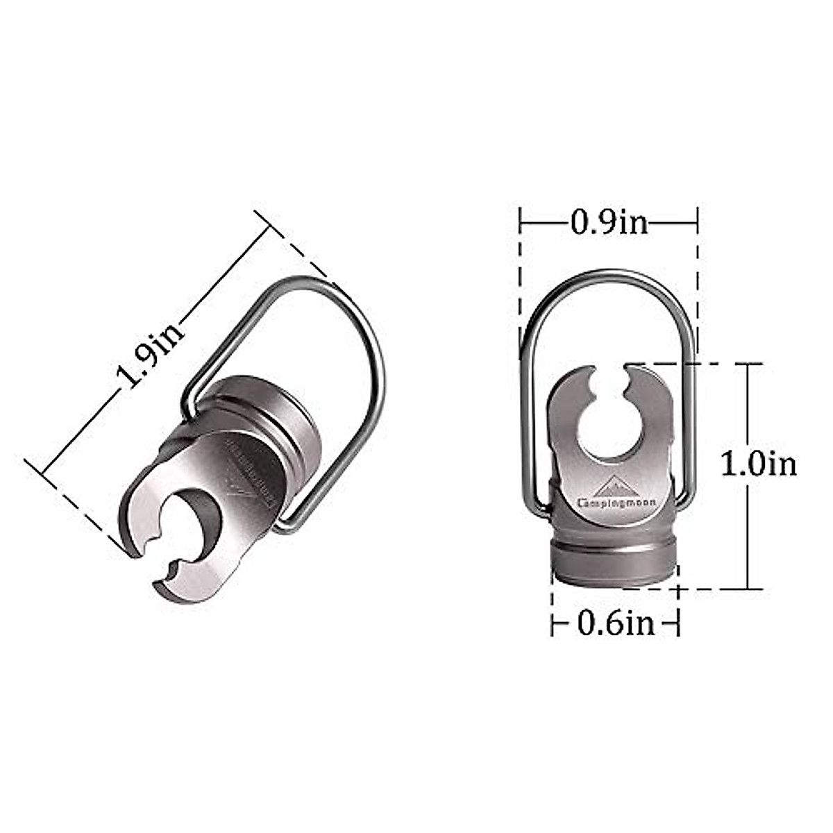 Campingmoon Camping Butane Canister Recycling Tool, Hole Punch, Gas Remover, Can be Hung on The Keychain