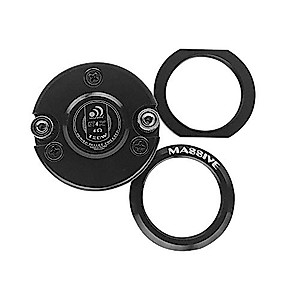 Massive Audio CT4X - 1 Inch/25.5mm, 120 Watts Max, 30 Watts RMS, Neodymium Tweeter – 57mm Power Bullet Tweeter Speaker for Cars, Heavy Duty Black Anodized Titanium (Sold as Each)