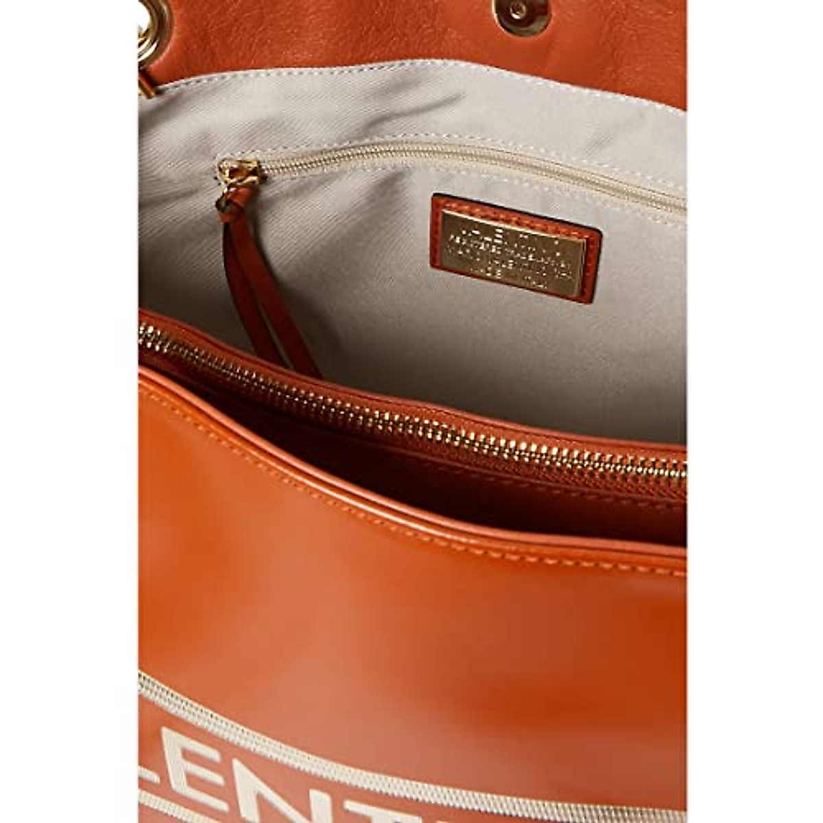 Valentino Bags by Mario Valentino Luisa Lavoro Gold Brick Red One Size