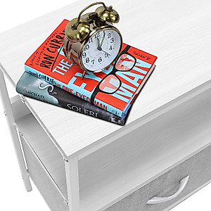 Sorbus TV Stand Dresser with 2 Faux Wood Drawers - Television Riser Chest with Storage - Bedroom, Living Room, Closet, & Dorm Furniture