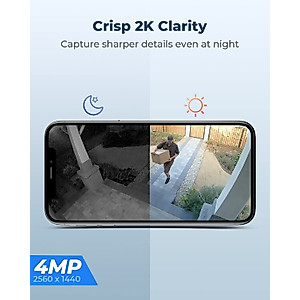 REOLINK Argus PT+Solar Panel- 5MP Pan Tilt Solar Battery Camera Outdoor Wireless for Home Security, No Hub Needed, Night Vision, Smart Detection, 2-Way Audio, Support Alexa/Google Assistant(2 Pack)