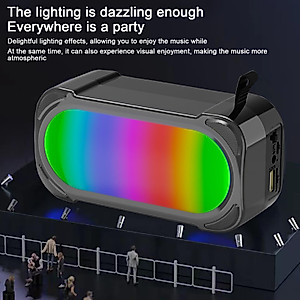 Clearance Bluetooth Speakers, LED Color Lights Speakers , Wireless Bluetooth Sound Subwoofer, Outdoor Portable Bluetooth Small Speaker, Long-lasting Battery Life Bluetooth Speaker for Indoor&Outdoor