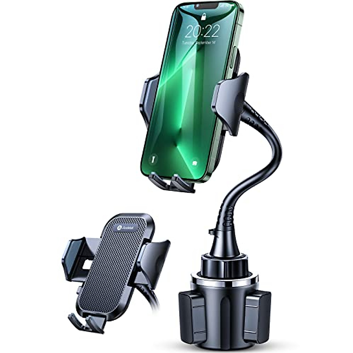 andobil [Newest & Solidest 15in Cup Holder Phone Mount, [Stable & Adjustable] Long Gooseneck Cup Phone Holder for Car Truck [Military-Grade] Fit for iPhone 14 13 12 Pro Max & All Cell Phones