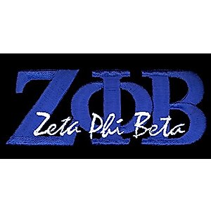 Zeta Phi Beta Sorority 3 "W Blue Sphinx Signature Emblem Patch