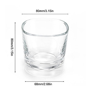 Generic Charger Glass Cup for Philips Sonicare Diamondclean Toothbrush, Replacement for HX93 HX99 Series Charger Glass, Compatible with HX9331 HX9332 HX9352 HX9362 HX9392 Charging Base (Transparent)
