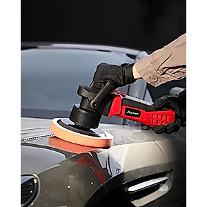 AVID POWER Buffer Polisher, 6-inch Dual Action/DA Polisher for Car Detailing, Random Orbital Car Buffer Polisher Waxer Kit with Variable Speed & 3 Polishing Pads