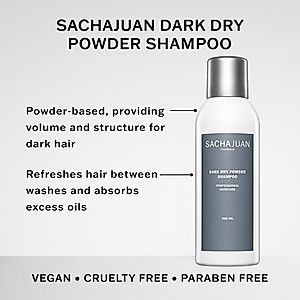 SachaJuan Dark Dry Powder Shampoo WT. 118 gm 200 ml 6.8 oz