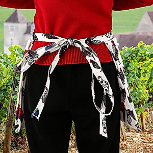 Harvest Apron,Garden Apron,Garden Harvesting Apron,Fruit Picking Apron Bag for Gardeners,Gathering Apron & Hands Free Foraging Bag for Gathering Vegetables Fruit Berry Eggs., White