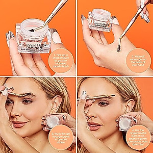 Grande Cosmetics Brow Lamination Gel | DIY Eyebrow Lamination | Shapes, Sculpts & Sets With 12-Hour Hold | Conditions & Nourishes For Healthier Looking Brows