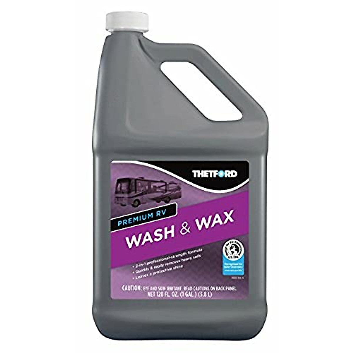 Thetford Premium RV Wash and Wax, Detergent and Wax for RVs / Boats / Trucks / Cars - 1 Gallon - Thetford 32517