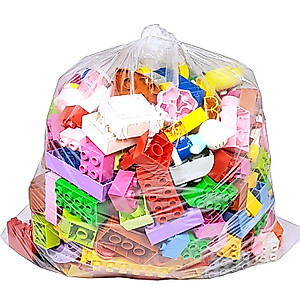 Wowfit 100 CT 18x24 inches 1 Mil Clear Plastic Flat Open Poly Bags Great for Proving Bread, Dough, Storage, Packaging and More (18 x 24 inches)