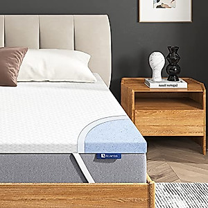 Twin Mattress Topper, Avenco Twin Mattress Topper Memory Foam, 3 Inch Mattress Topper Twin with Removable Cover for College Dorm, Reversible Medium Firm, Comfort CertiPUR-US Foam