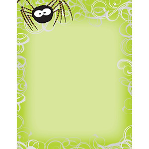 Great Papers! Halloween Spider Swirls Letterhead and Printer Paper, Imprintable Stationery, 80 Sheets, 8.5" x 11" (2014063)