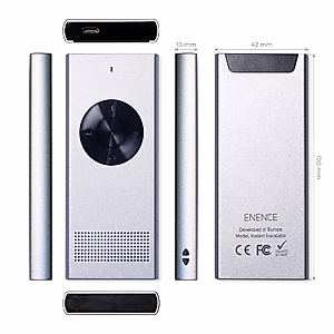 Muama Enence Instant Two-Way Translator. Portable Real-time Translation in 36 Different Languages. Perfect as a Pocket Dictionary and for Learning, Travel and Business Communications