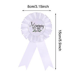 HAPPYLAND Baby Shower Decorations Tinplate Badge Mommy to Be and Daddy to Be Baby Shower Gender Reveal