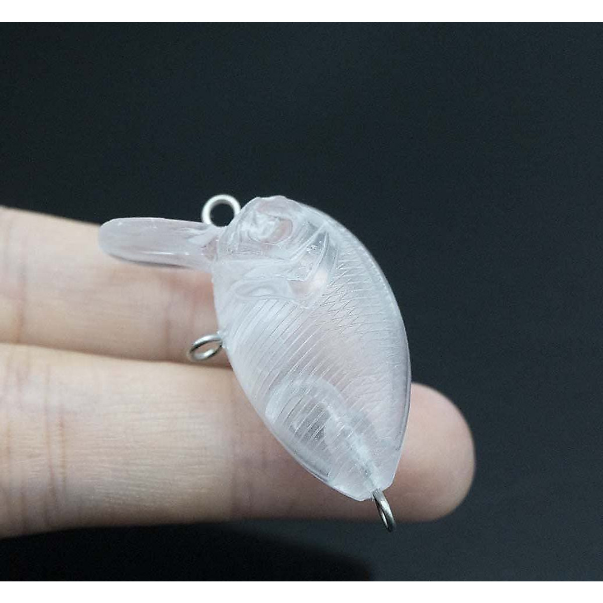 ABS 10PCS Unpainted Fishing Blanks Crankbait 4cm 3g topwater Artificial Bait Fishing Lures Blank Minnowbait Hard unpainted Artificial Bait Bodies DIY Fishing Tackle Spoons with Free Eye