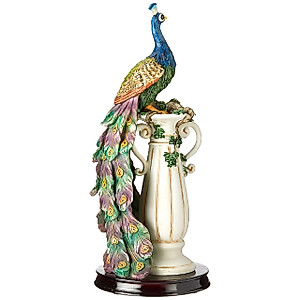 Design Toscano The Peacock's Sanctuary Sculpture