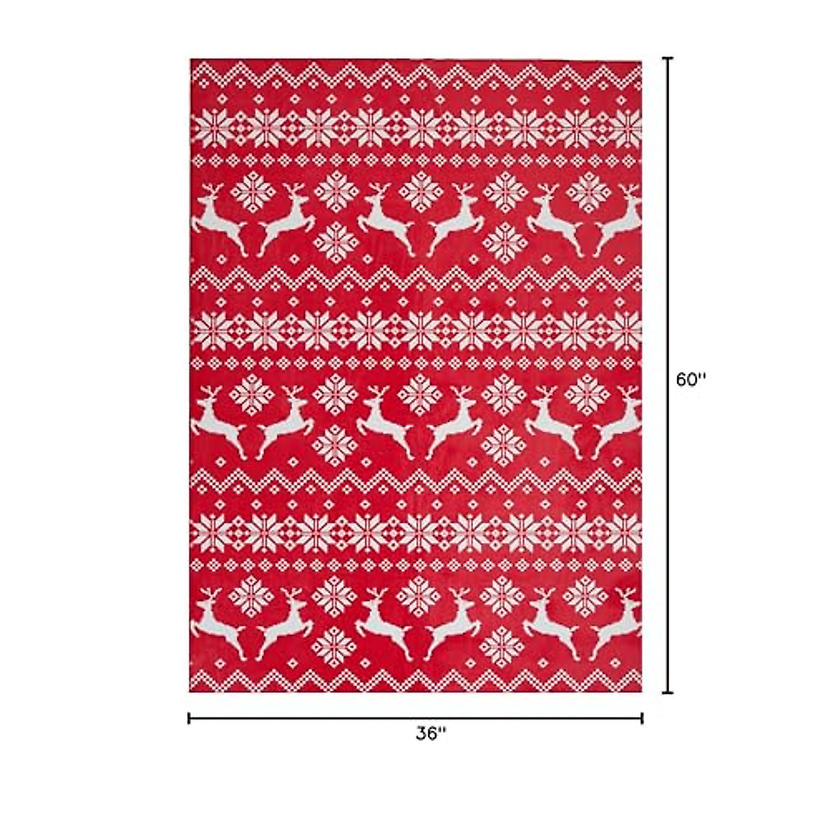 Auemtyn Area Rug 2'x3' Christmas Indoor Mat Christmas Rug Washable Rug, Rugs for Living Room Bedroom, Non-Slip Backing Snowflake Deer Entryway Rug, Stain Resistant for Christmas Decor(2'x3',Deer)
