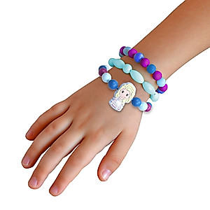 Tara Toys Frozen 2 Enchanting Magic Jewelry & Bead Maker Playset - Kids' Ultimate Jewelry Crafting Kit - Design with Elsa Charms, Snap Beads & More - Artistic Holiday Gift for Kids Age 3+