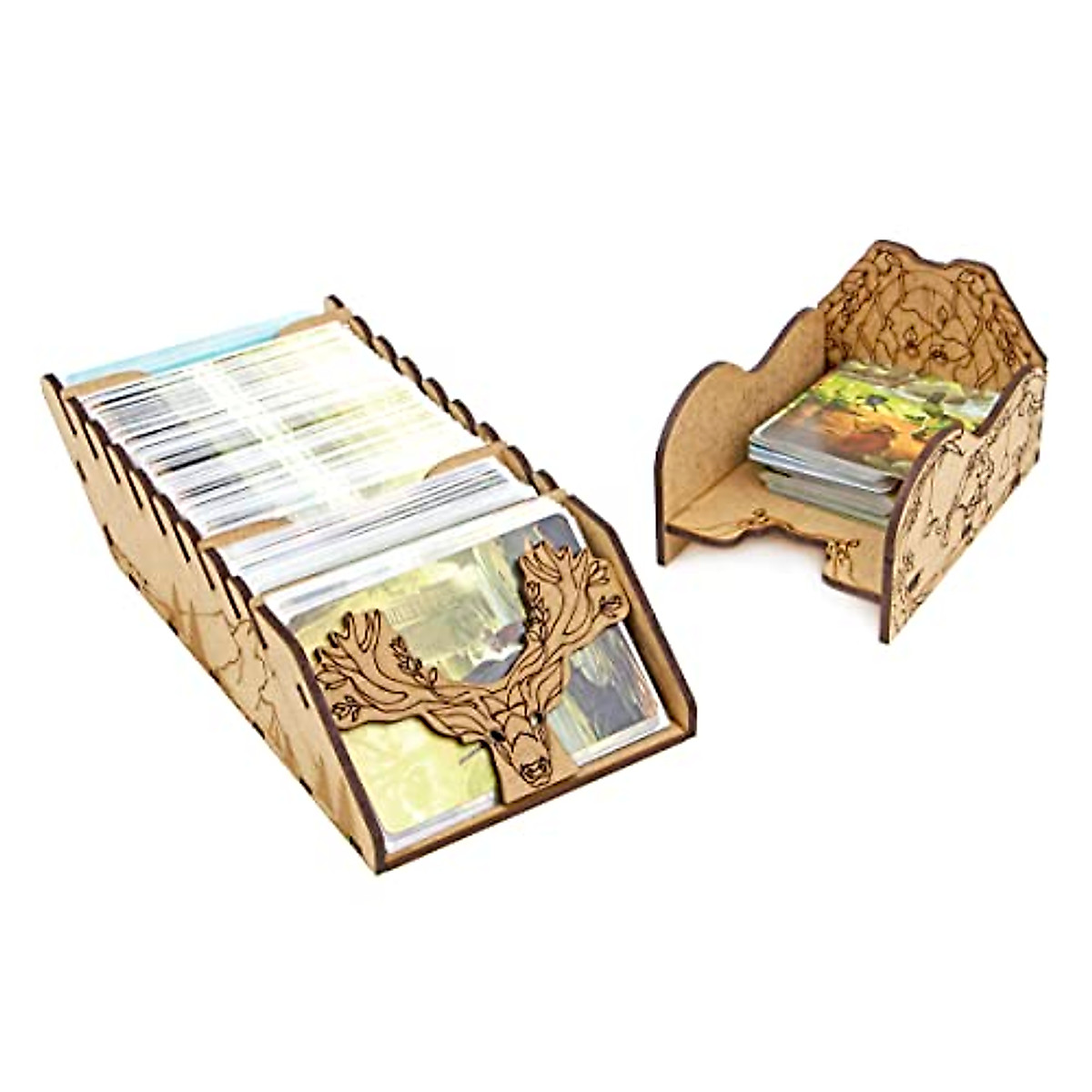 TowerRex Storage Organizer for Everdell and Expansions - Storage for Everdell - Organizer Kit Token Box Card Insert