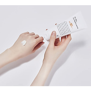 Dr. Bio Sun Moisturizer 100 g Body and Face Moisturizer Cream with SPF 50+ PA++++ Niacinamide & Vitamin E | Sun Block Korean Moisturizer for Sensitive Skin | Face Body Lotion with SPF Sun Skin Care