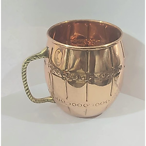 PARIJAT HANDICRAFT Copper Moscow Mule Mugs With capacity- 16 oz
