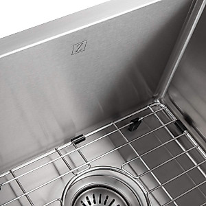 ZLINE 33" Anton Undermount Double Bowl Stainless Steel Kitchen Sink with Bottom Grid (SR50D-33)
