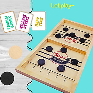 Fast Sling Puck Game,Sling Puck Game, Sling Board Games Toy,Paced Winner Board Games Toys for Kids & Adults