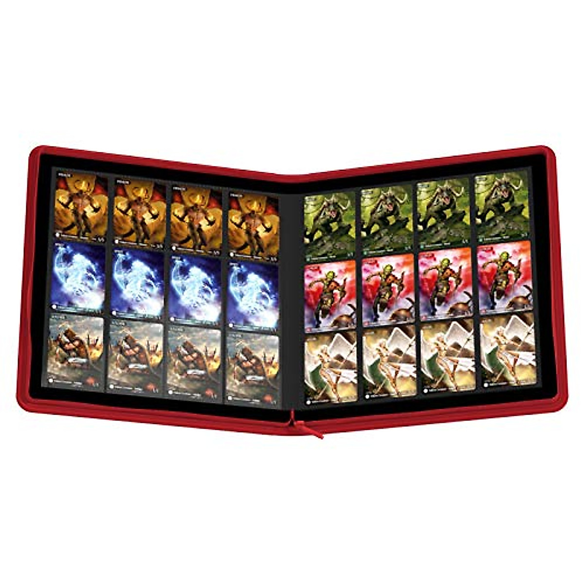 Ultimate Guard Zipfolio 480 – 24 Pocket XenoSkin (Quadrow) Red