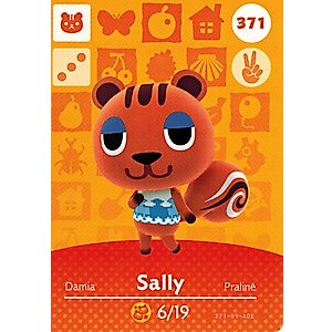 Nintendo Animal Crossing Happy Home Designer Amiibo Card Sally 371/400 USA Version