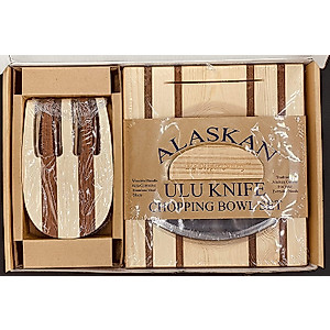 Ulu Knife and Chopping Bowl with Salad Claws