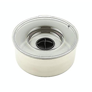 Slopper Stopper Dripless Water Bowls - Stainless Steel Bowl Unit - for Large Breed Dogs 51-85 Lbs, 9.84” Dia, 1 Gallon Capacity