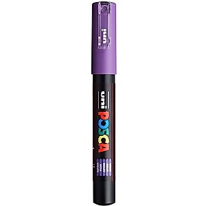 uni Posca Marker 1M in Purple, Posca Pens for Art Supplies, School Supplies, Rock Art, Fabric Paint, Fabric Markers, Paint Pen, Art Markers, Posca Paint Markers
