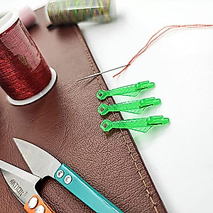 30 Pcs Sewing Machine Needle Threader Fish Type Quick Sewing Threader Embroidery Floss Automatic Sewing Craft DIY Tool