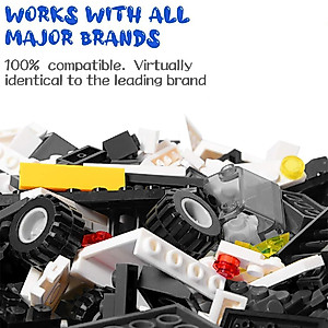 570 PCS Robots Building for Kids - Build a Robot Construction Bricks Mecha Assembly Toys Vehicle Sets Compatible with Lego, Gift for Boys Girls 6-12